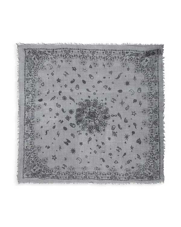 Zadig&Voltaire Nuage Cashmere Bandana Scarf - Road