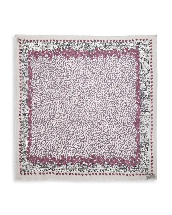 Zadig&Voltaire Kerry Hearts Scarf - Flash