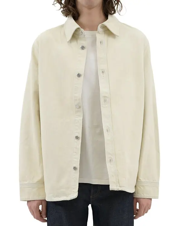 A.p.c. A. P.c Surchemise Long Sleeve Button Front Shirt - Mastic