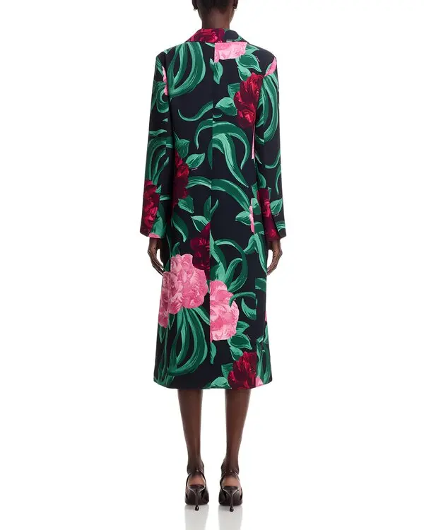La DoubleJ Printed Duster Coat - Peony