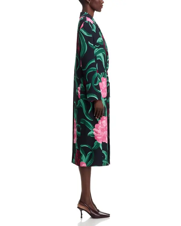 La DoubleJ Printed Duster Coat - Peony