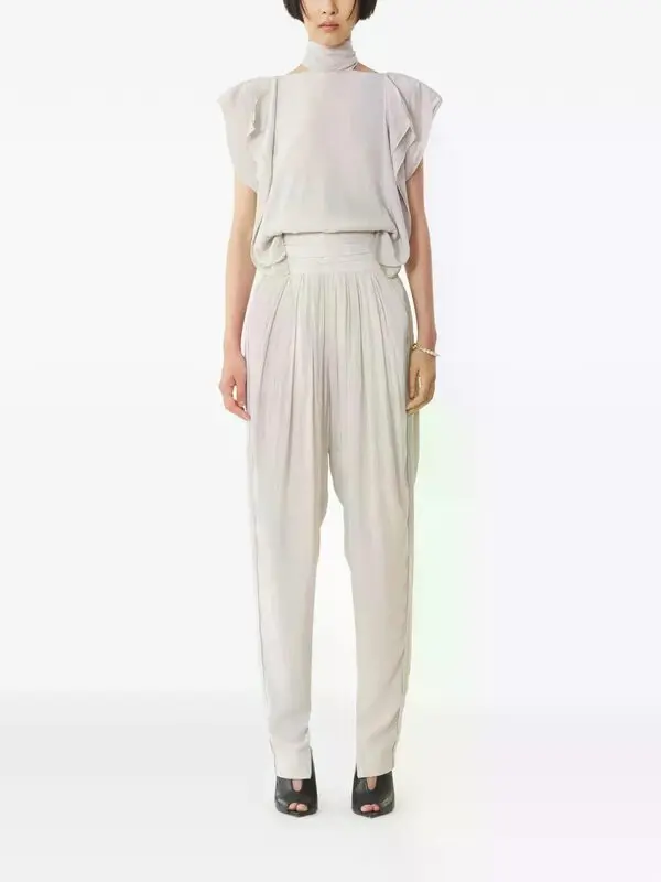 LANVIN Ruffled High-neck Blouse
