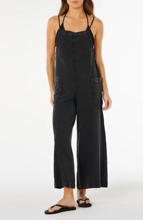 Rip Curl Cotton Surf Jumpsuit - Black