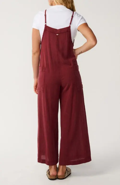 Rip Curl Cotton Surf Jumpsuit - Plum