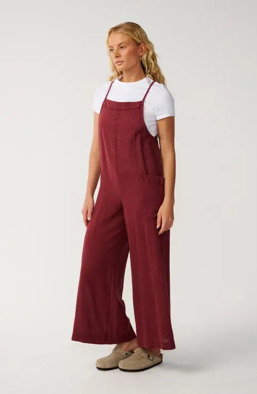 Rip Curl Cotton Surf Jumpsuit - Plum
