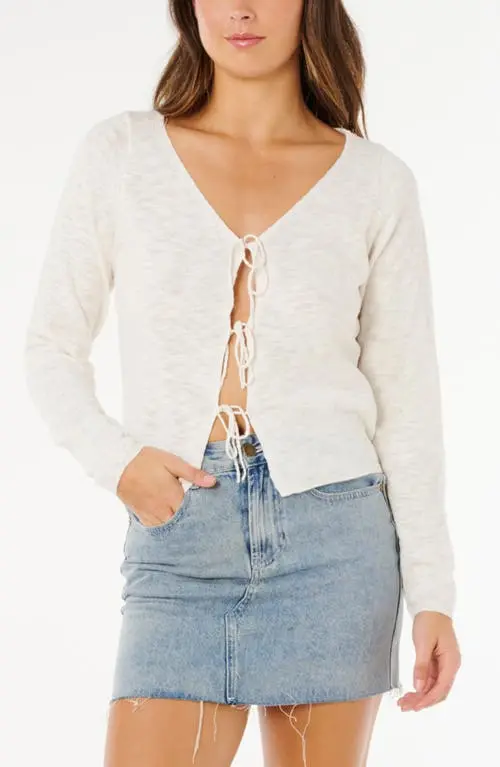 Rip Curl Pacific Tie-front Cardigan - Bone