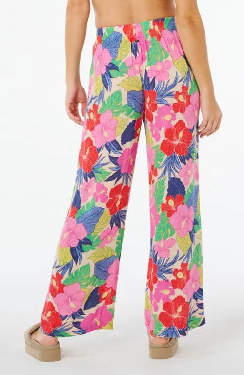 Rip Curl Printed Wide-leg Pants - Multicor Rainbow