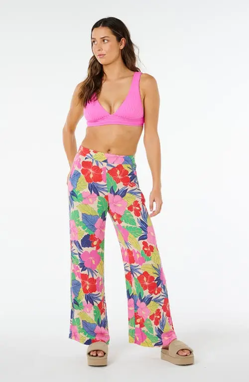 Rip Curl Printed Wide-leg Pants - Multicor Rainbow