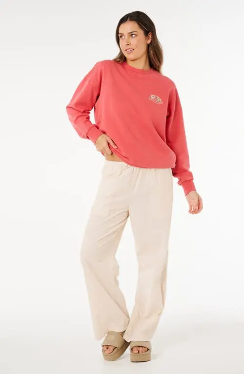 Rip Curl Bells Heritage Graphic Sweatshirt - Deep Red