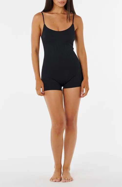 Rip Curl Surf Rib Romper - Black