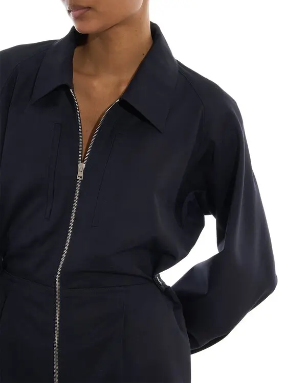 Victoria Beckham Zip-up Cargo Jumpsuit - Navy