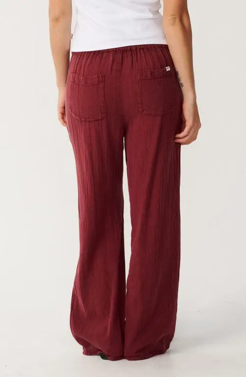 Rip Curl Wide Leg Cotton Pants