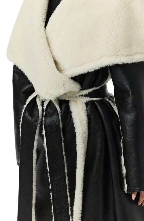 Naked Wardrobe Reversible Faux Shearling Jacket