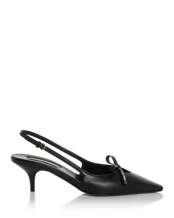Miu Miu Bow Slingback Pumps