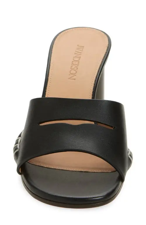 JW Anderson Loafer Slide Sandal - Black 999