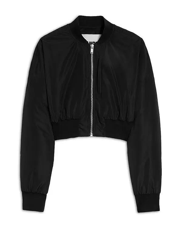 JIL SANDER Cropped Bomber Jacket