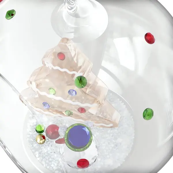 SWAROVSKI Holiday Cheers Tree And Snowman Ball Ornament