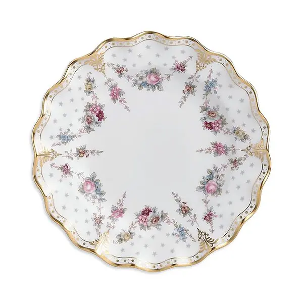 ROYAL CROWN DERBY Royal Antoinette Salad Plate - Multi