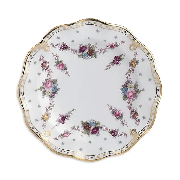 ROYAL CROWN DERBY Royal Antoinette Bread & Butter Plate - Multi