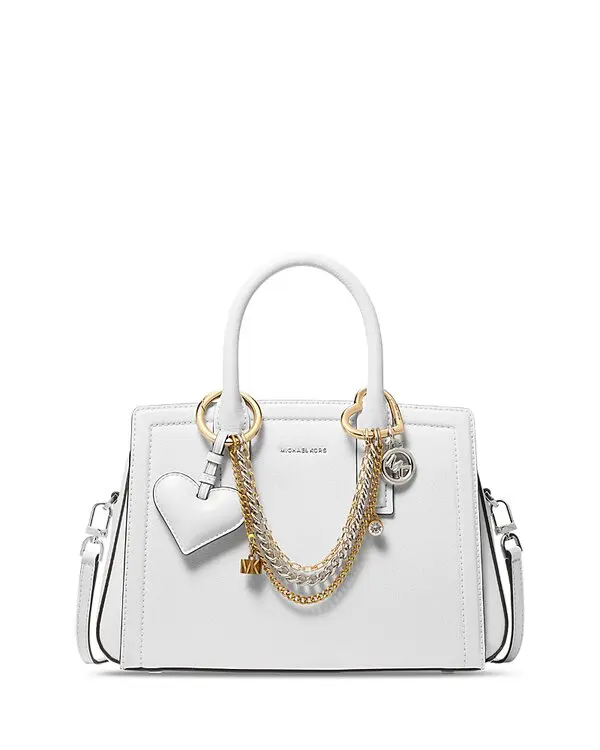 Michael Kors Laila Small Satchel - Optic White