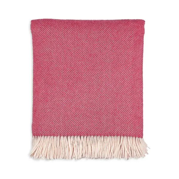 PRINCE OF SCOTS Herringbone Merino Wool Throw
