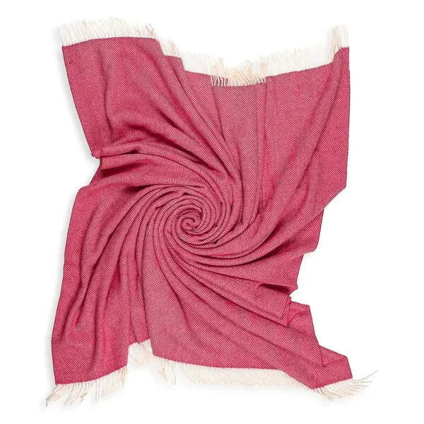 PRINCE OF SCOTS Herringbone Merino Wool Throw