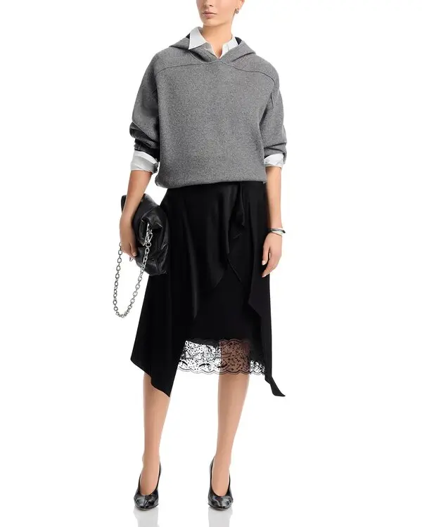 Acne Studios Layered Satin Skirt