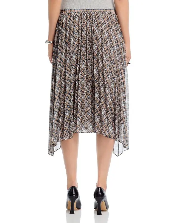 Acne Studios Asymmetrical Checked Skirt
