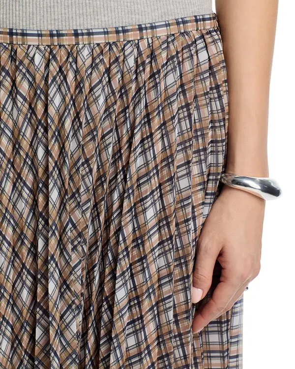 Acne Studios Asymmetrical Checked Skirt