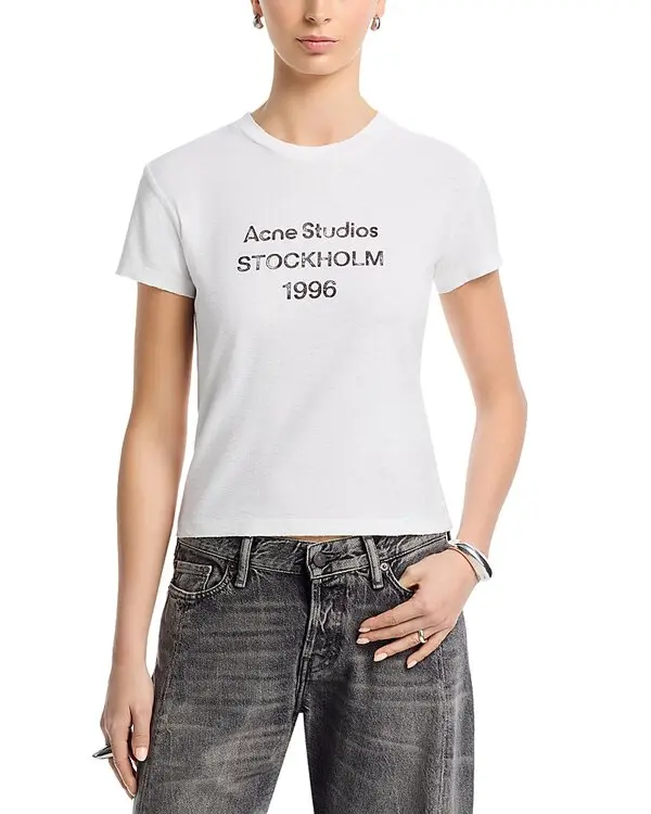 Acne Studios Logo Tee - Off White