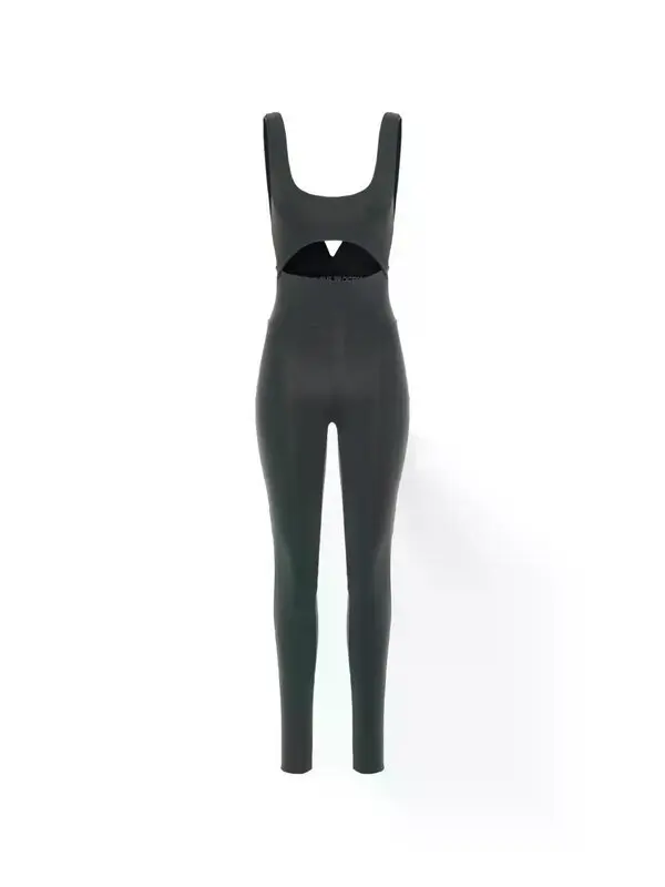 Live The Process Cutout-detailing Jumpsuit - Grey