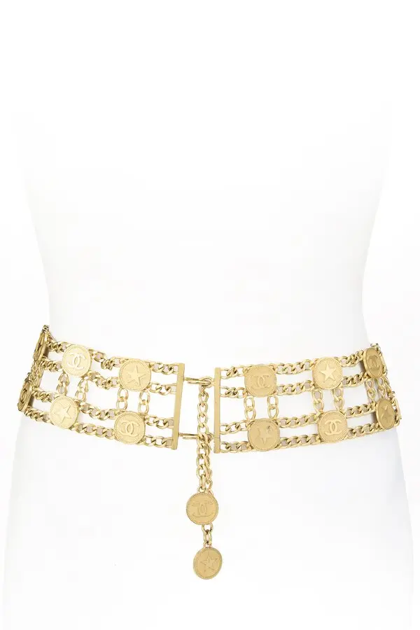 Chanel Plated Chain Belt - Gold