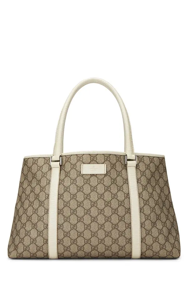 Gucci Original Gg Supreme Tote - Beige