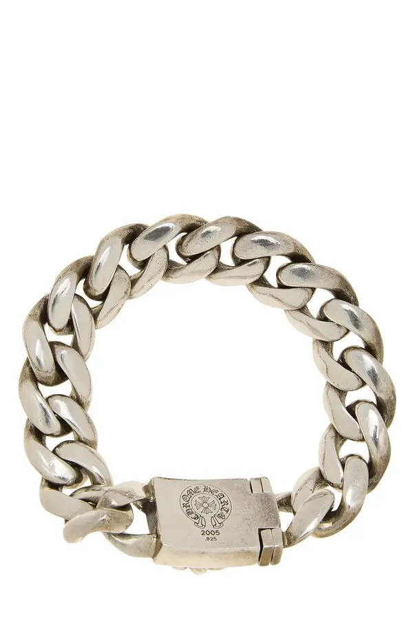 Chrome Hearts Sterling Fleur-de-lis Id Bracelet