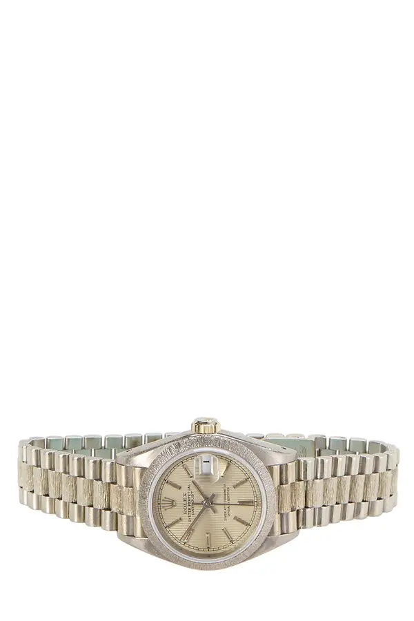 Rolex Gold Tapestry Dial Datejust 69179 26mm - Silver