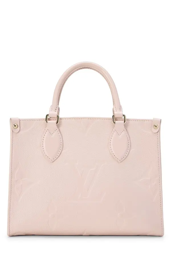 LOUIS VUITTON Giant Monogram Empreinte On The Go - Pink
