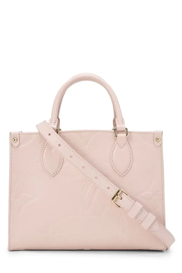 LOUIS VUITTON Giant Monogram Empreinte On The Go - Pink