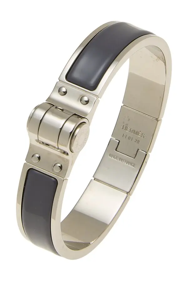 Hermès Charniere Uni Bracelet - Grey