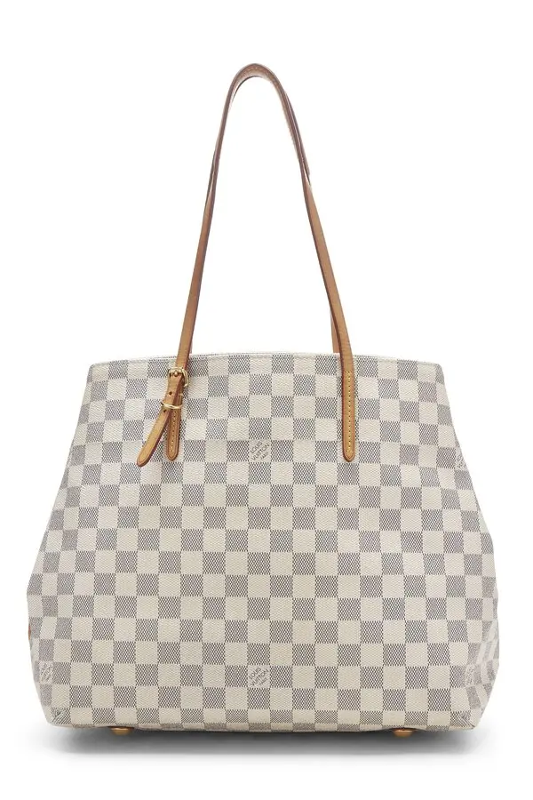 LOUIS VUITTON Damier Azur Cabas Articles De Voyage - White