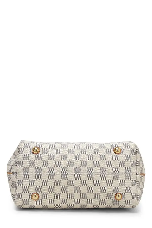 LOUIS VUITTON Damier Azur Cabas Articles De Voyage - White