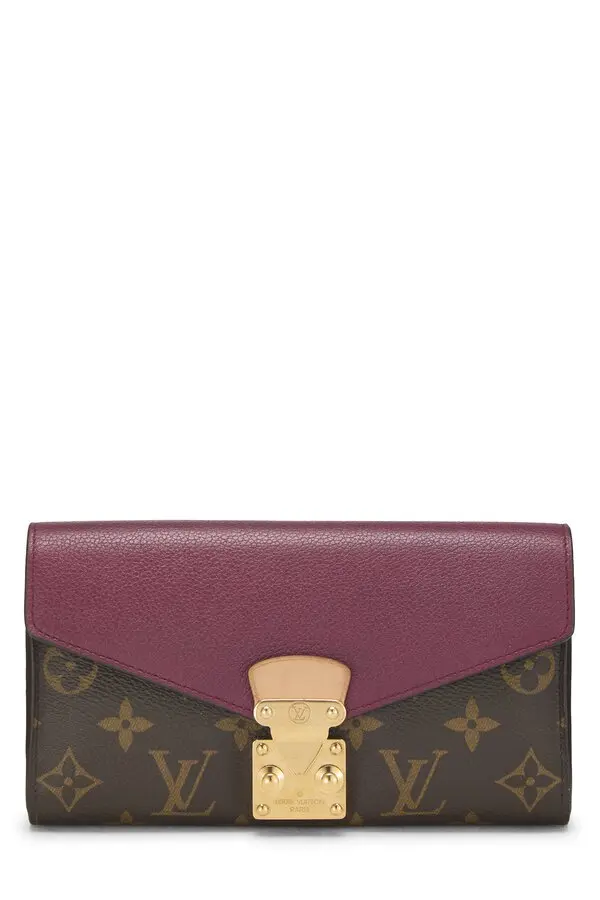 LOUIS VUITTON Monogram Canvas Pallas Wallet - Purple