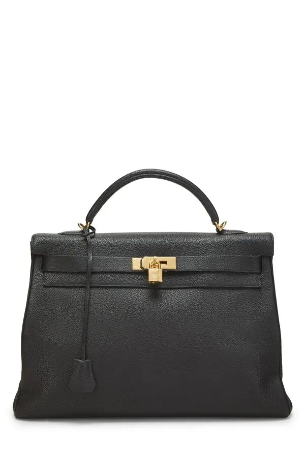 Hermès Togo Kelly Retourne 40 Handbag - Black