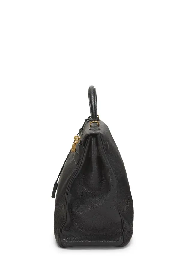 Hermès Togo Kelly Retourne 40 Handbag - Black