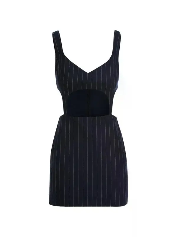 Zeynep Arçay Pinstripe Mini Dress - Blue