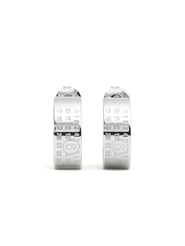 MAISON MARGIELA Logo Earrings - Silver