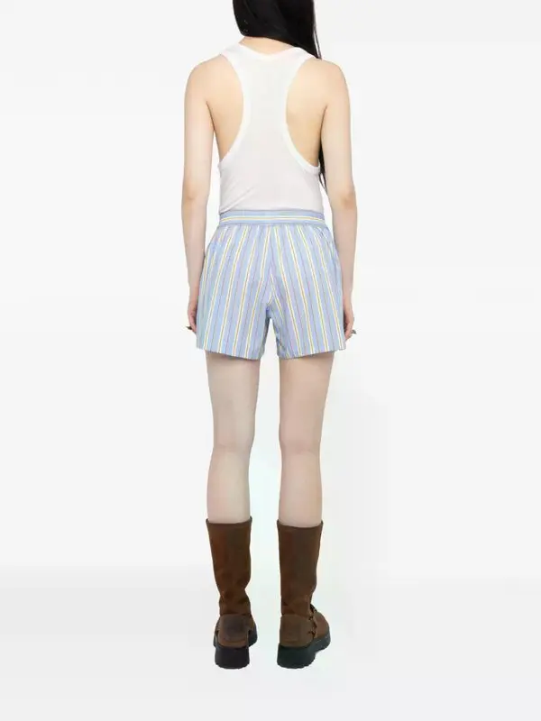 Zadig&Voltaire Striped Logo Shorts - Blue