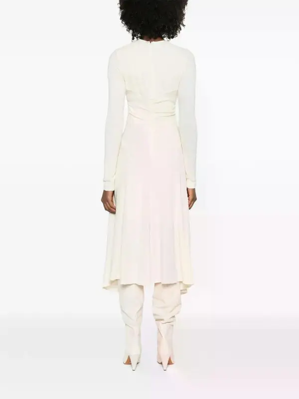 Isabel Marant Étoile Flora Ruched Midi Dress - Neutrals