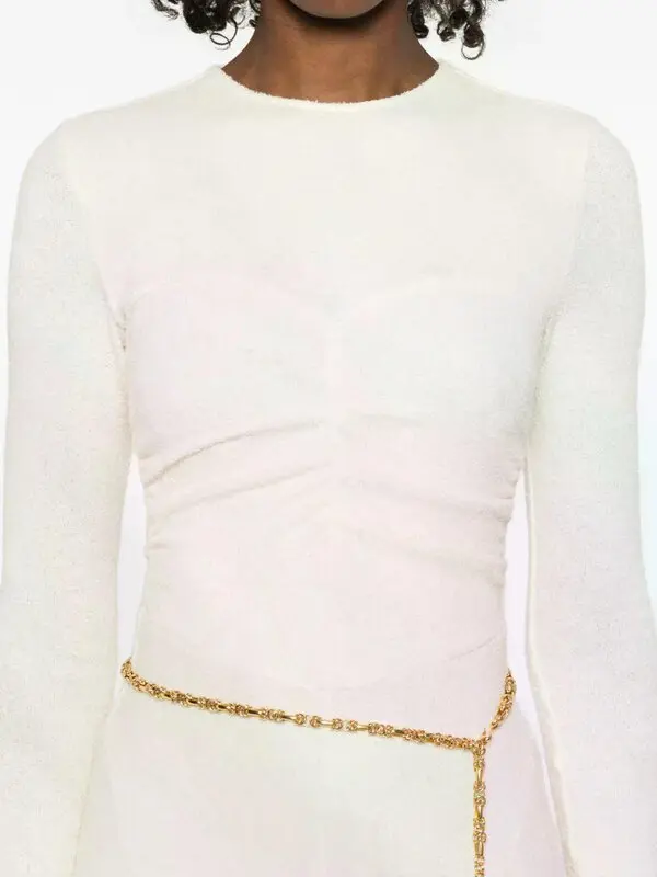 Isabel Marant Étoile Flora Ruched Midi Dress - Neutrals