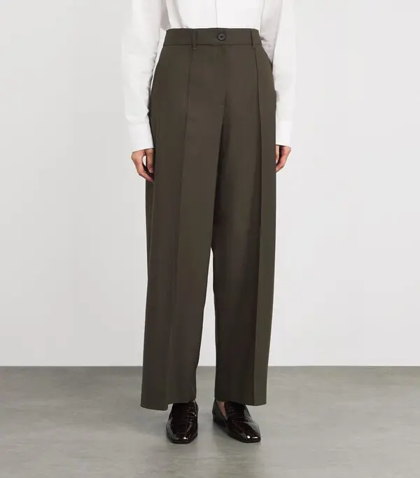 ME+EM Tapered Pintuck Trousers