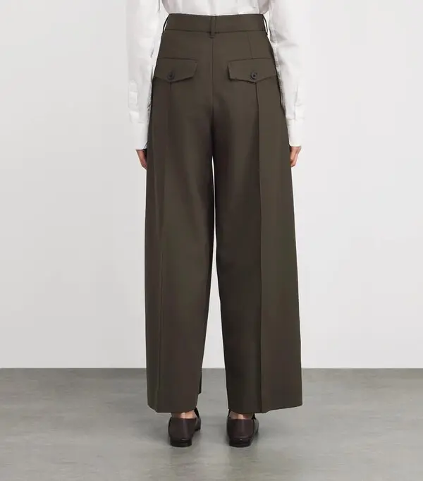 ME+EM Tapered Pintuck Trousers